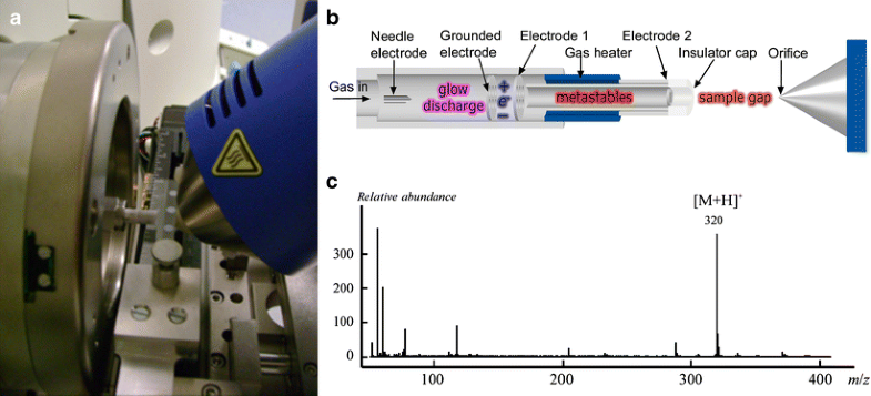 Ambient desorption ionization mass spectrometry (DART, DESI) and its ...