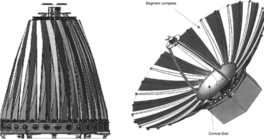Advances in deployable structures and surfaces for large apertures in ...