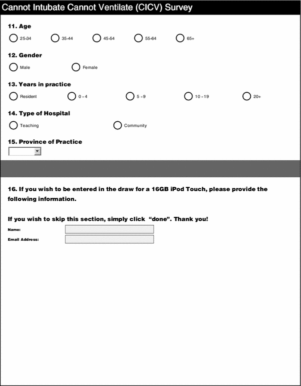 A survey of Canadian anesthesiologists’ preferences in difficult ...
