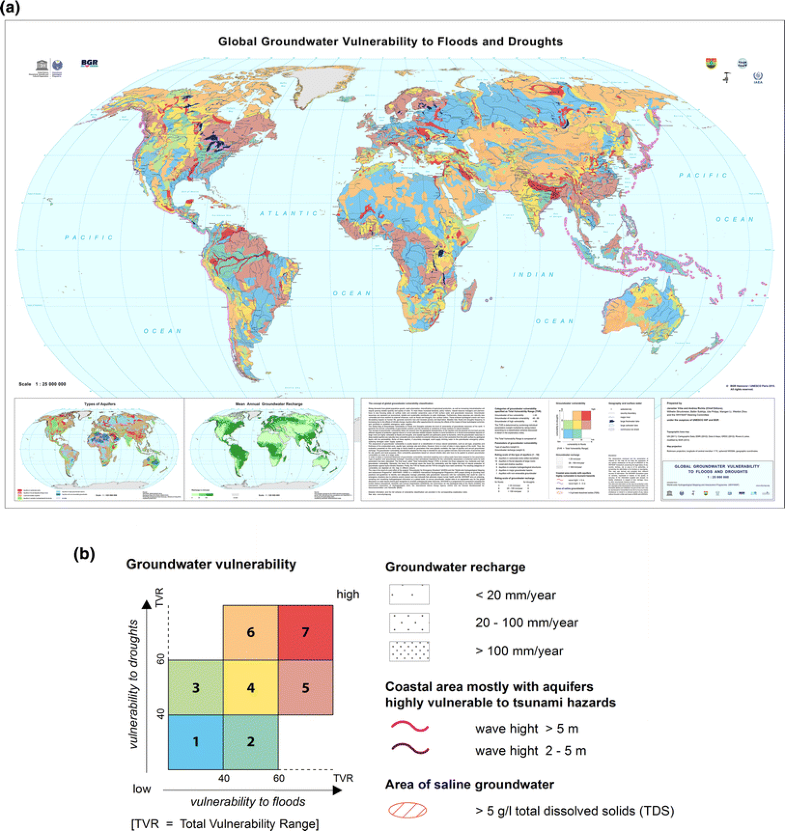 Groundwater resources and hydroclimatic extremes: mapping global ...