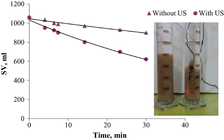 Ultrasound-induced settleability and membrane filterability of ...