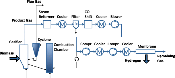 Hydrogen from biomass: large-scale hydrogen production based on a dual ...