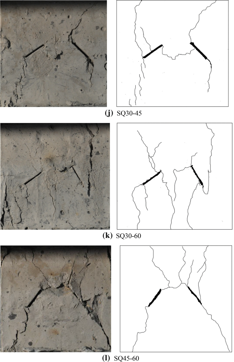 Non-parallel double-crack propagation in rock-like materials under ...
