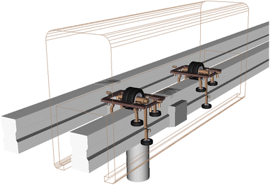 A Straddle Monorail Running Gear with Single-Axle and Rotating Arm Axle ...