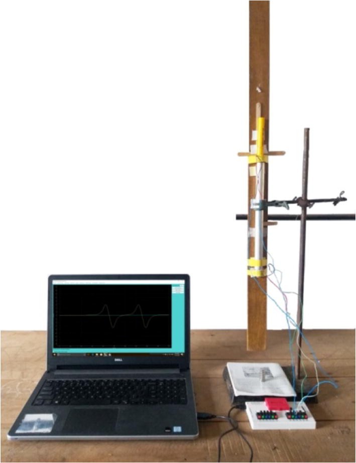 Study of magnet fall through conducting pipes using a data logger ...