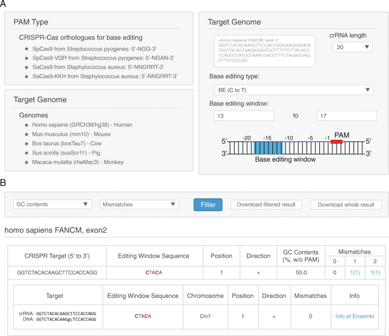 Web-based design and analysis tools for CRISPR base editing | BMC ...
