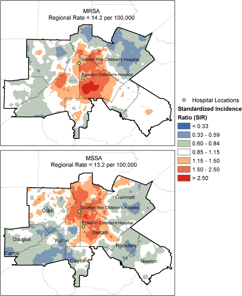 Geographic surveillance of community associated MRSA infections in ...