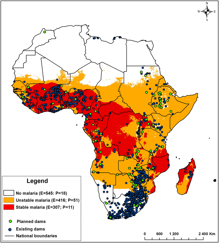 Malaria impact of large dams in sub-Saharan Africa: maps, estimates and ...