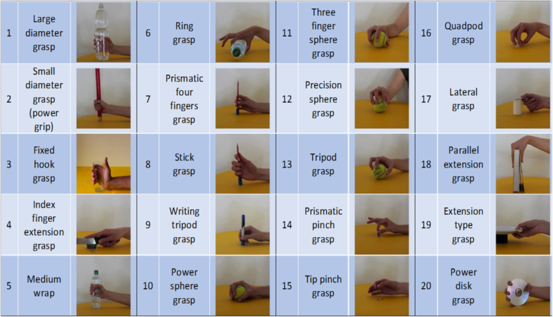 Kinematic synergies of hand grasps: a comprehensive study on a large ...