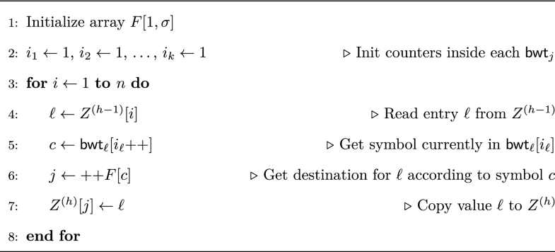 External memory BWT and LCP computation for sequence collections with applications | Algorithms ...