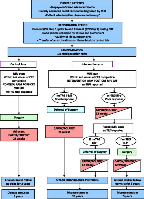 A rectal cancer feasibility study with an embedded phase III trial ...