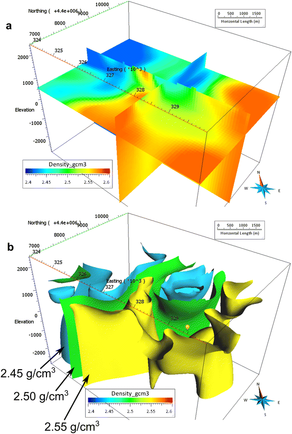 3D geophysical inversion modeling of gravity data to test the 3D ...