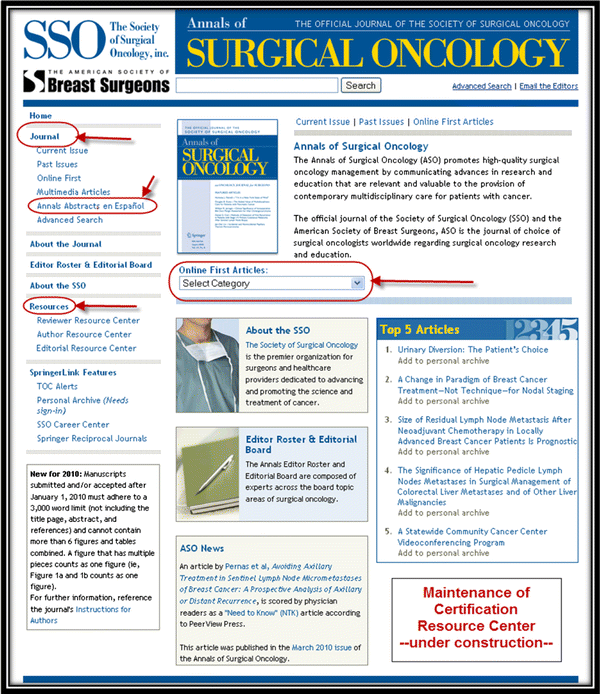Annals of Surgical Oncology: The Global Journal for Surgeons Treating ...
