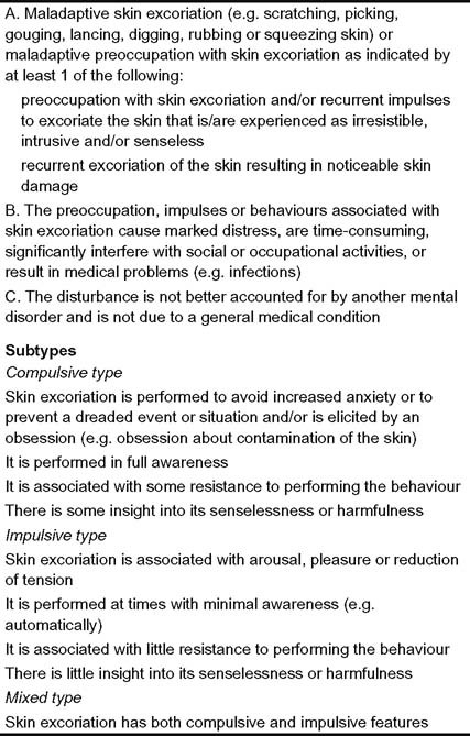 Psychogenic Excoriation | SpringerLink