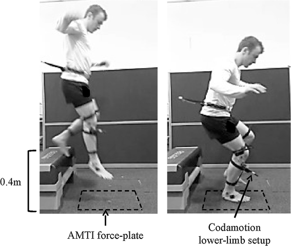 Single-leg drop landing movement strategies in participants with ...