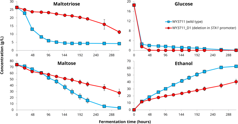 A deletion in the STA1 promoter determines maltotriose and starch ...