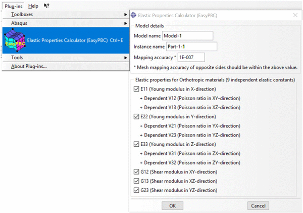 Development of an ABAQUS plugin tool for periodic RVE homogenisation ...