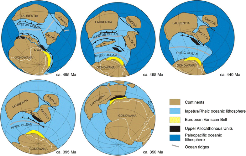 Highly depleted isotopic compositions evident in Iapetus and Rheic ...