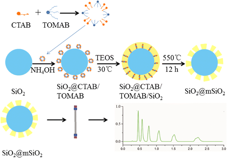 One-pot synthesis of SiO2@SiO2 core-shell microspheres with controllable mesopore size as a new ...