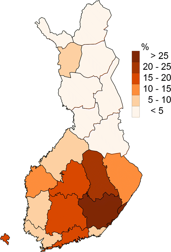 Size-class structure of the forests of Finland during 1921–2013: a ...