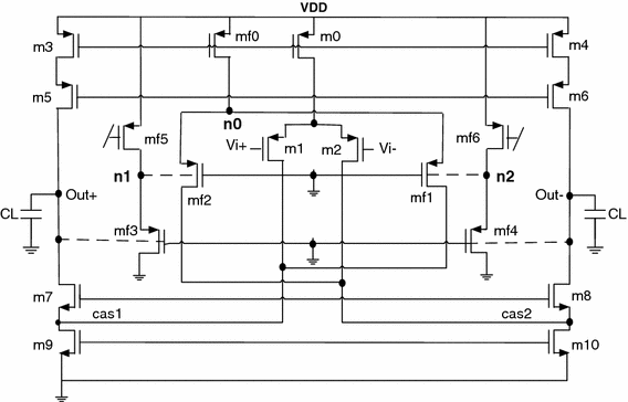 An enhanced folded cascode Op-Amp using positive feedback and bulk amplification in 0.35 μm CMOS ...