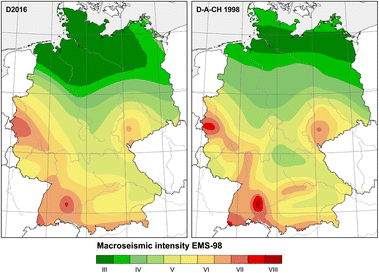 The probabilistic seismic hazard assessment of Germany—version 2016 ...