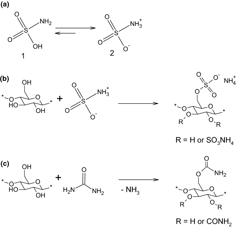 Direct sulfation of cellulose fibers using a reactive deep eutectic ...