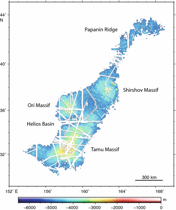 Morphology of Shatsky Rise oceanic plateau from high resolution ...