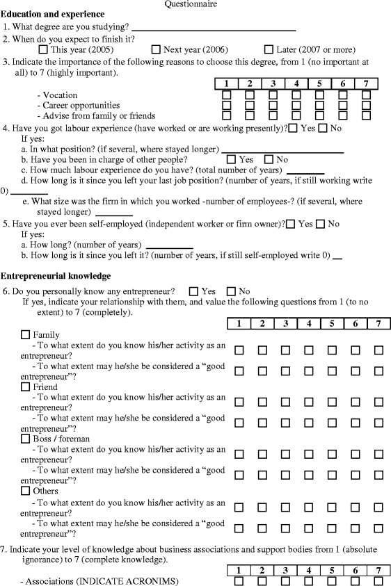 Factors affecting entrepreneurial intention levels: a role for ...