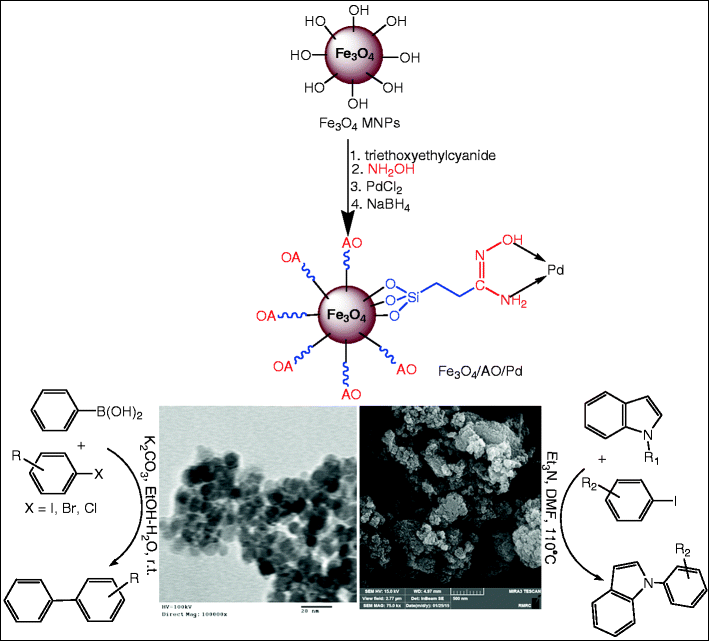 Pd immobilized on modified magnetic Fe3O4 nanoparticles: Magnetically ...