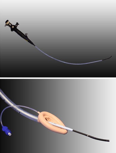 Use of intubation introducers through a supraglottic airway to ...