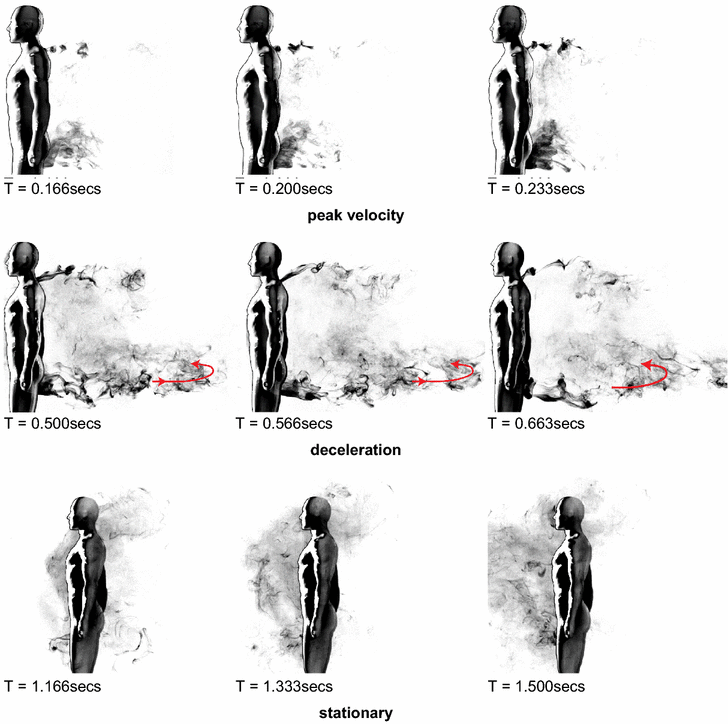 A smoke visualisation technique for wake flow from a moving human ...