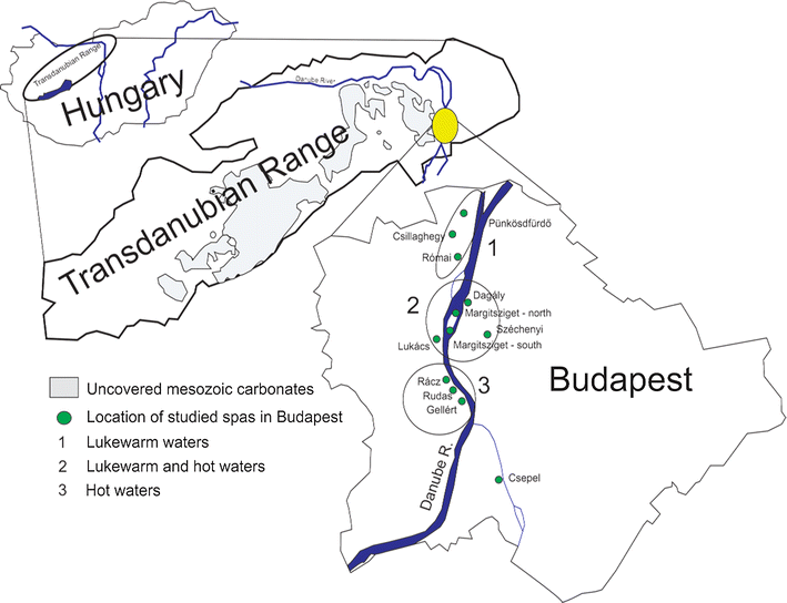The chemical characterization of the thermal waters in Budapest ...