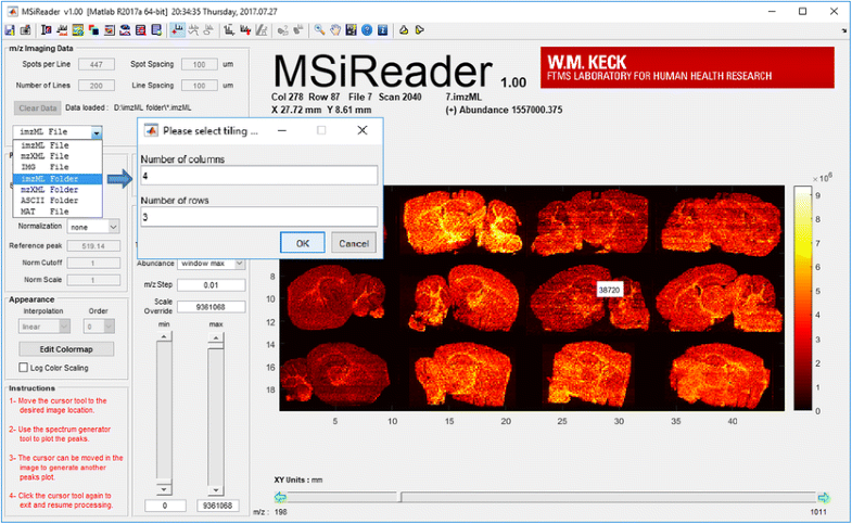 MSiReader v1.0: Evolving Open-Source Mass Spectrometry Imaging Software ...