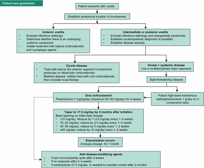 Manage non-infectious uveitis in adults with individualized ...
