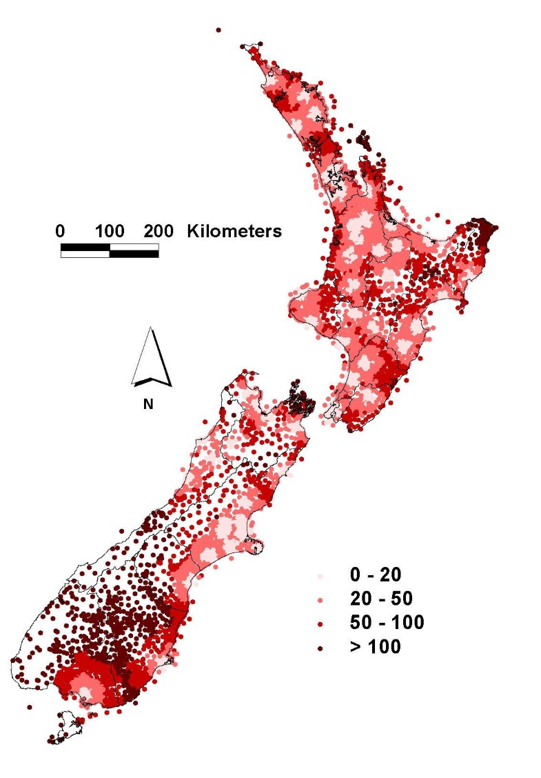 Modeling population access to New Zealand public hospitals ...