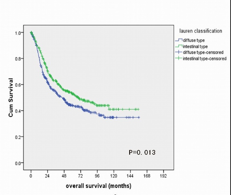 Clinicopathological characteristics and prognostic analysis of Lauren ...