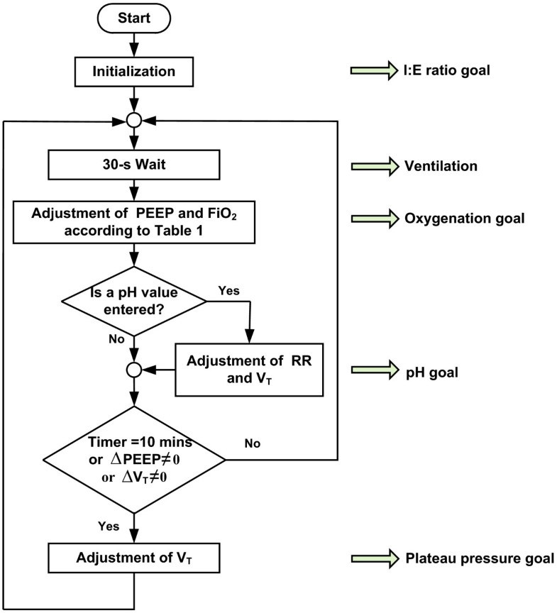 Automatic protective ventilation using the ARDSNet protocol with the ...