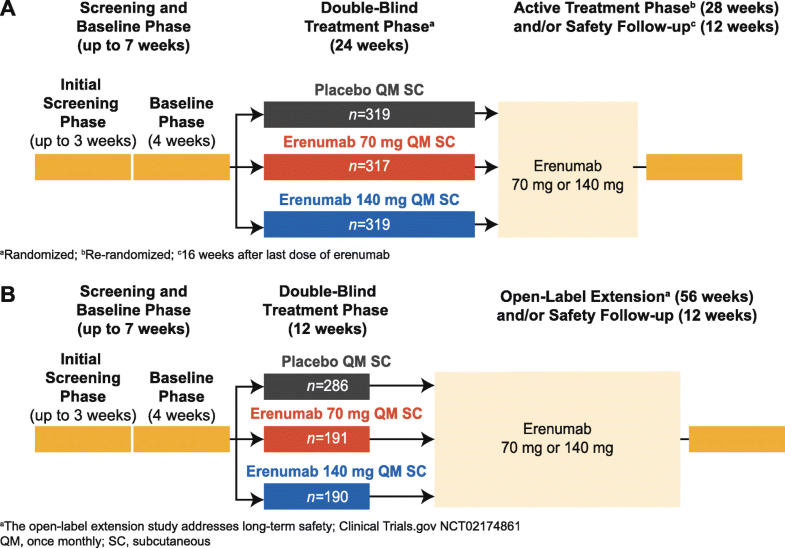 Early onset of efficacy with erenumab in patients with episodic and ...