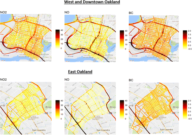High-resolution mapping of traffic related air pollution with Google ...