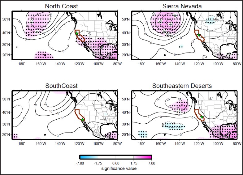 Temporal and Spatial Distribution of Lightning Strikes in California in ...