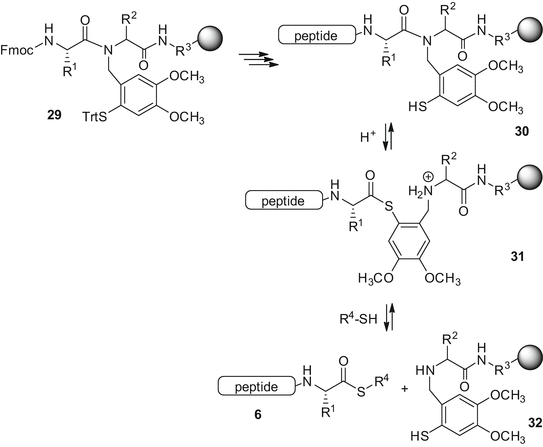 Peptide Thioester Formation via an Intramolecular N to S Acyl Shift for ...