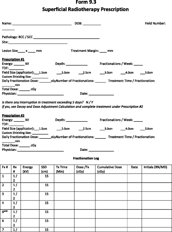 Superficial Radiation Therapy Treatment Planning | SpringerLink