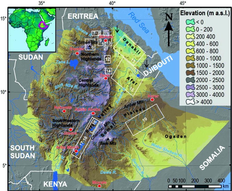 Geomorphological Landscapes of Ethiopia | SpringerLink