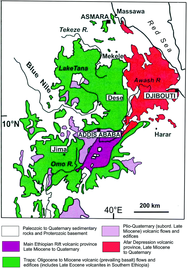 Geology of Ethiopia: A Review and Geomorphological Perspectives ...