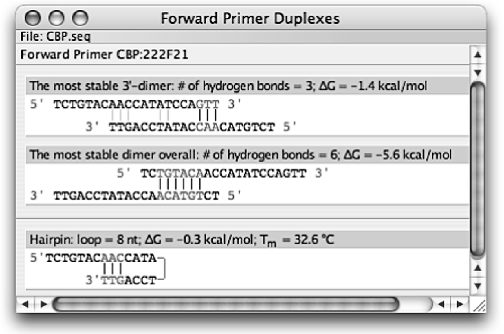 OLIGO 7 Primer Analysis Software | SpringerLink