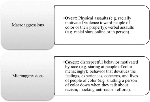 Microaggressions, Macroaggressions, and Modern Racism | SpringerLink