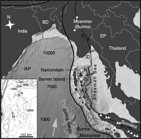 The Intra-oceanic Barren Island and Narcondam Arc Volcanoes, Andaman ...