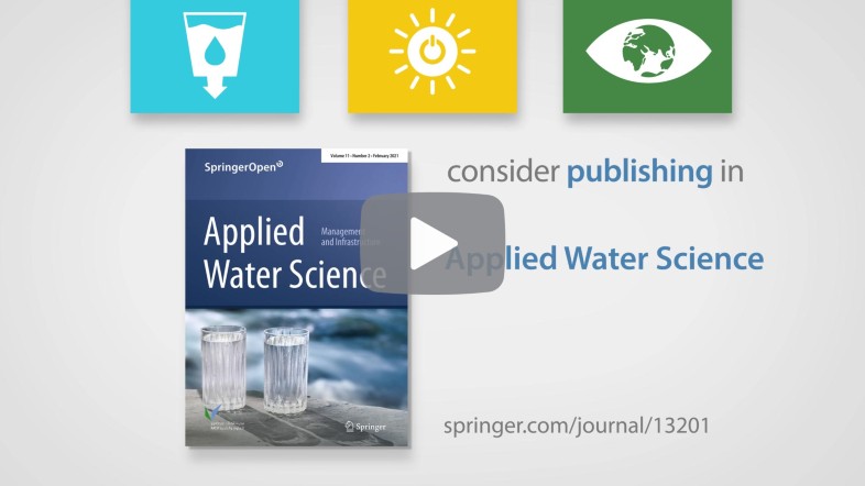Applied Water Science & United Nations Sustainable Development Goals ...