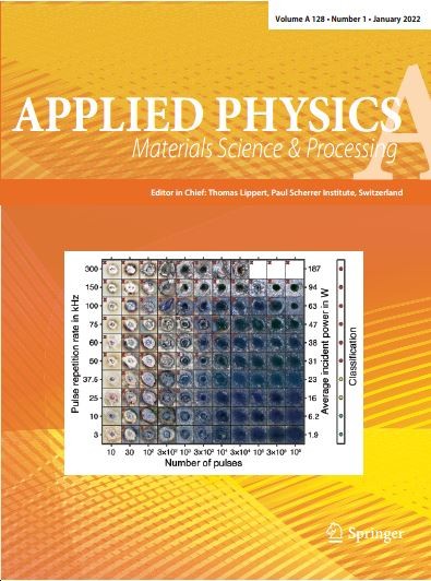 Applied Physics A: Materials Science & Processing Gallery of covers ...